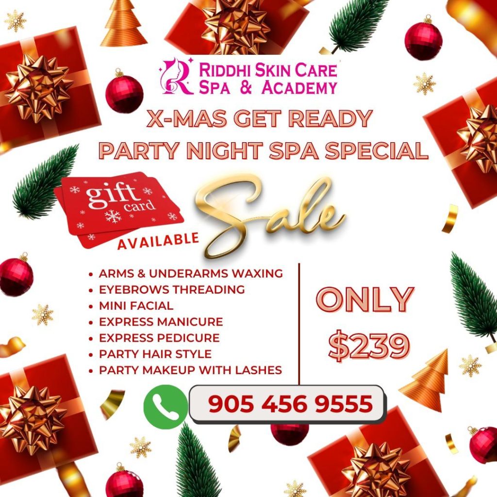 Christmas Special Spa Deal - Riddhi Skin Care Spa & Academy